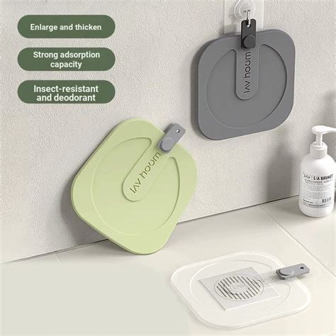 Floor Drain Deodorizer Silicone Pad Toilet Anti Odor Deodorizing