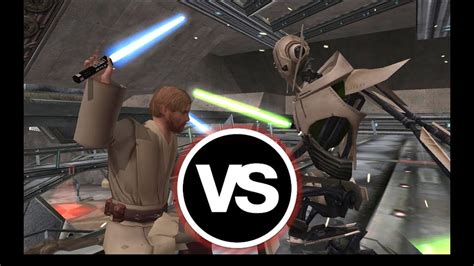 Starwars Battlefront 2 Obi Wan Kenobi Vs General Grievous Part 1 Youtube