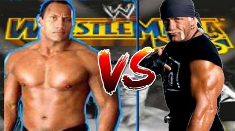 Wwe Wrestlemania X8 The Rock Vs Hollywood Hulk Hogan Youtube