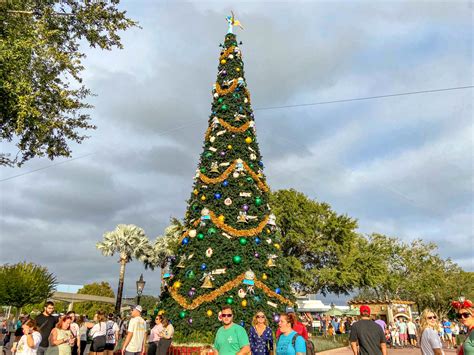 The Epcot Christmas Tree Has Officially Arrived