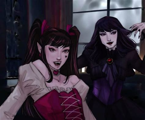 Draculaura And Elissabat Monster High Art Monster High Characters