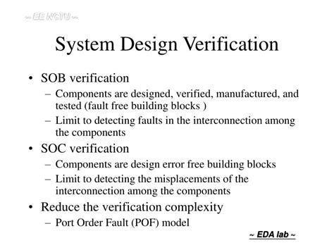 Ppt Interconnect Verification For Soc Powerpoint Presentation Free