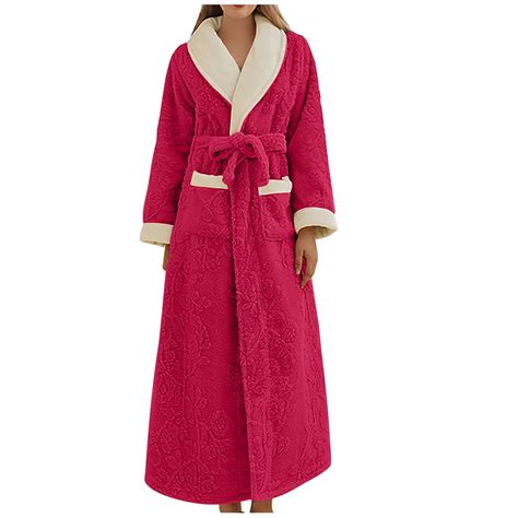 Woy2k Night Robe For Women Set Womens Solid Bandage Robe Bathrobe Gown