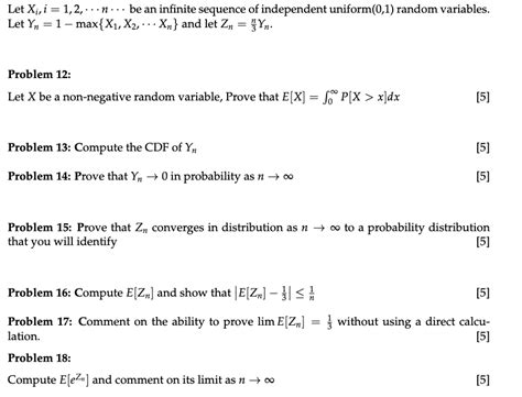 Solved Let Xi I N Be An Infinite Sequence Of Chegg