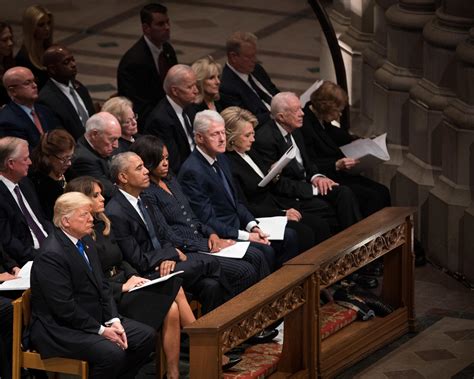 Former President George Hw Bush Honored As Great And Noble Man In