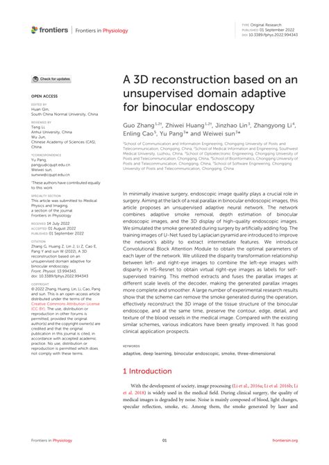 Pdf A D Reconstruction Based On An Unsupervised Domain Adaptive For
