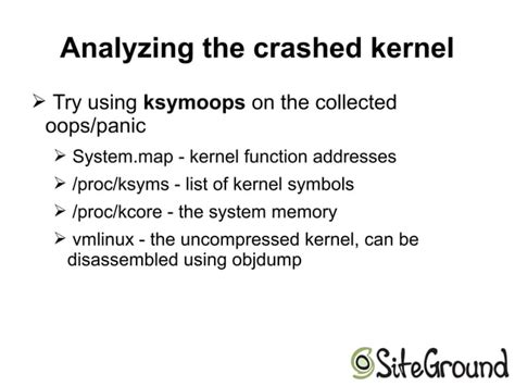 Linux Kernel Crashdump ODP Operating Systems Computer Software And Applications