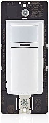 Leviton DOS05 1LZ Motion Sensor Light Switch Motion Activated Auto On Auto Off 5A No Neutral