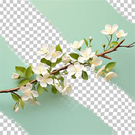 투명한 배경에 자스민 꽃 프리미엄 Psd 파일