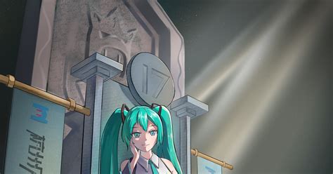 初音ミク 无题 日川岡坂のイラスト Pixiv