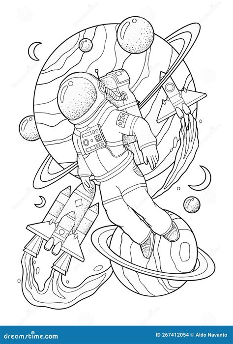 Outer Space Coloring Page