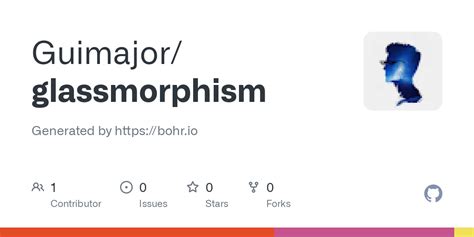 Github Guimajorglassmorphism Generated By