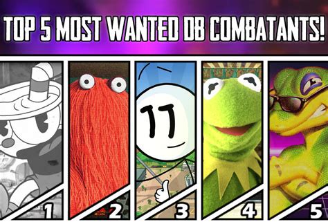 Top 5 Most Wanted Db Combatants By Dwyti On Deviantart