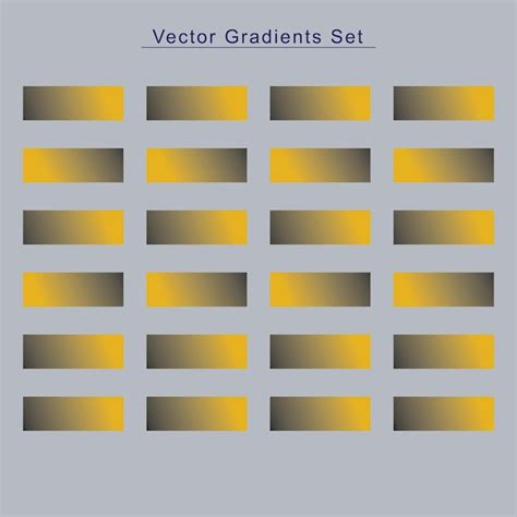 Premium Vector Free Vector Set Yellow Gold Metallic Gradient Color
