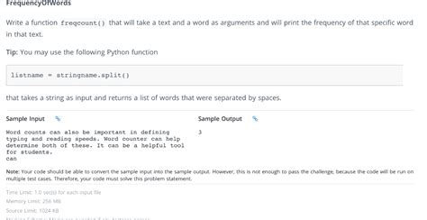 Solved Def Freqcount Text Word Count 0 Your Code Here Chegg