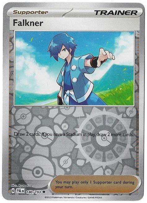 Falkner Reverse Holo 180 Prices Pokemon Paldea Evolved Pokemon Cards