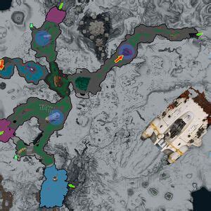Crater Map Subnautica Wiki Fandom Lost River Subnautica Concept