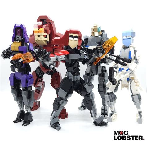 Lego Moc Mass Effect Squad Mates Wave 1 By Moclobster Rebrickable