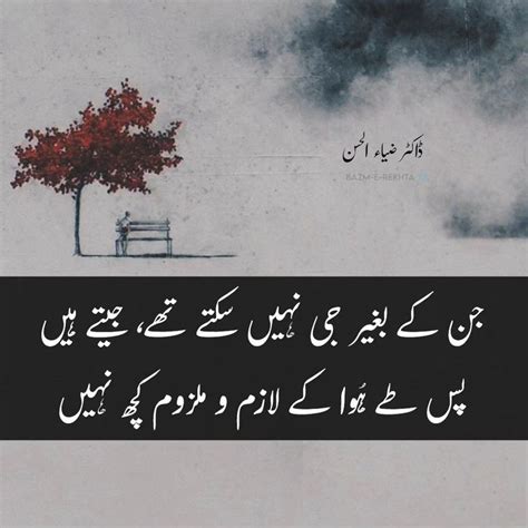 Dr Zia Ul Hassan Jin Ke Baghair Ji Nahi Sakte Thay Jeete Hain Pas Te