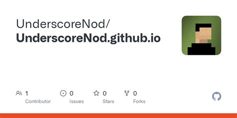 GitHub UnderscoreNod UnderscoreNod Github Io