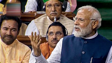 Pm Modi No Confidence Motion Speech Live Updates No Trust Motion