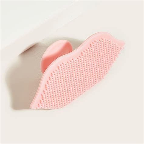 Lip Shaped Scrub Brush Silicone Scrubber And Exfoliating Brush Tool For