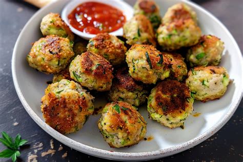 Quick Chicken And Zucchini Meatballs In 30 Minutes