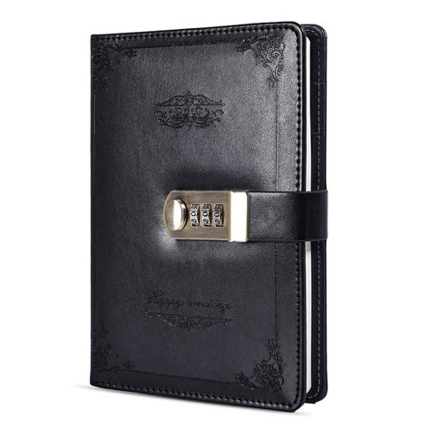 Arrlsdb Digital Password Journal With Lock Pu Leather
