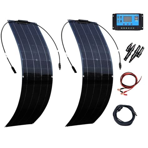 10A Denetleyici PV Konnekt R Ile 100W Esnek G Ne Paneli Sistemi Kiti
