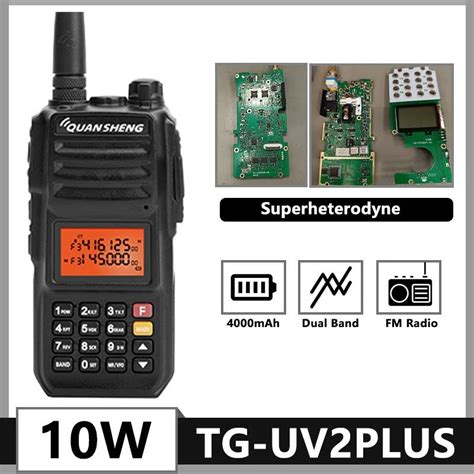 10KM TG UV2 Plus Walkie Talkie 10W QuanSheng TG UV2 Plus Long Range