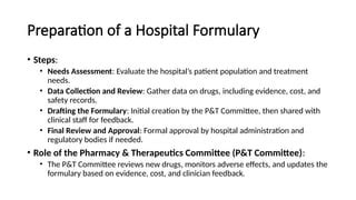 Optimizing Hospital Formulary Management Ppt