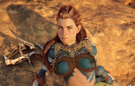 Rule 34 1girls 3d Accurate Art Style Aloy Alternate Costume Angry