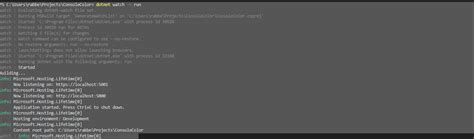 `dotnet Watch` Removes Console Color · Issue 25317 · Dotnetaspnetcore