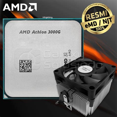 Jual AMD Athlon 3000G TRAY AM4 Stock CPU Cooler Fan Shopee Indonesia