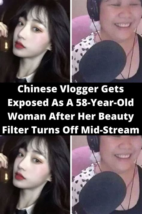 Chinese Vlogger Gets Exposed As A 58 Year Old Woman After Her Beauty