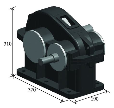 The Gear Box Three Dimensional Model Download Scientific Diagram