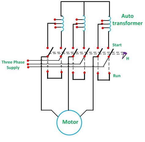 Schematic Diagram Of Autotransformer Starter Transformer Aut