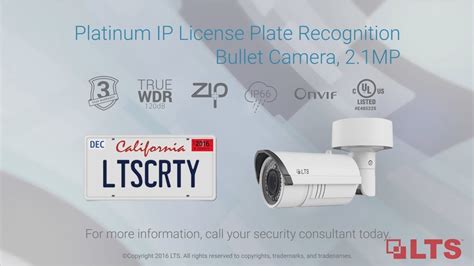Platinum Network Ip License Plate Recognition Camera 21mp Youtube