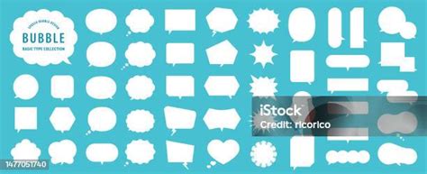 간단한 흰색 말풍선 세트입니다 다양한 변형이 있는 그림 세트 프레임에 대한 스톡 벡터 아트 및 기타 이미지 프레임 상자 토론 Istock