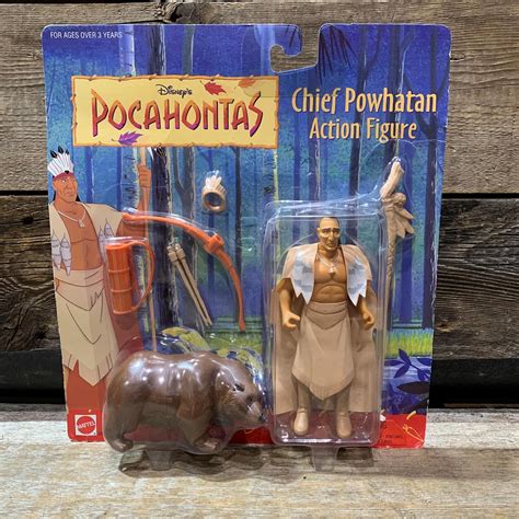 Mattel Disneys Pocahontas Chief Powhatan Action Figure Nip Etsy