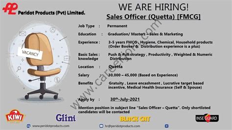 Peridot Products Pvt Ltd Jobs Sales Officer