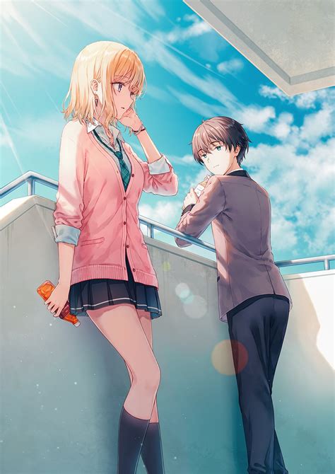 Ayase Saki And Asamura Yuuta Gimai Seikatsu Drawn By Hitenhitenkei