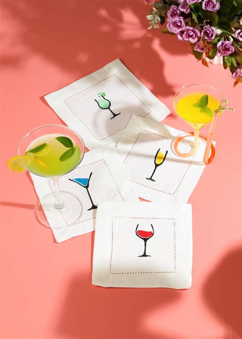 Vibrant Sip And Serve Cocktail Napkins Tiramisuusa