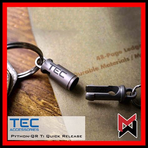 Tec Ti Python Quick Release Tec Accessories Python Qr Titanium