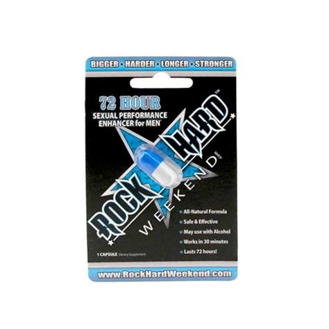 Rock Hard Weekend Male Enhancement Pill Pack Of 1 Overstock