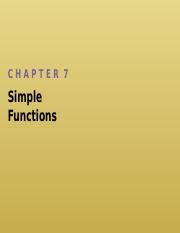 Chapter Simple Functions Pptx Chapter Simple Functions