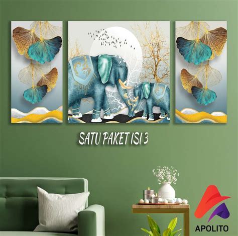 Promo Hiasan Dinding Aesthetic Blue Full Set Isi 3 Dekorasi Dinding