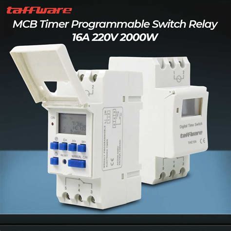 Mcb Timer Automaticmcb Timer Programmable Switch Relay 16a 220v 2000w
