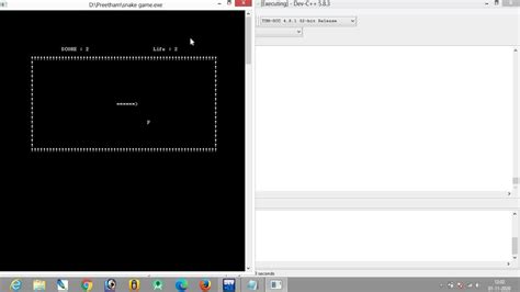 Snake Game In C Language Youtube