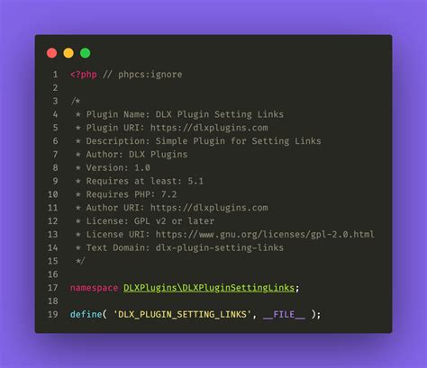 add custom plugin settings links to your plugin dlx plugins